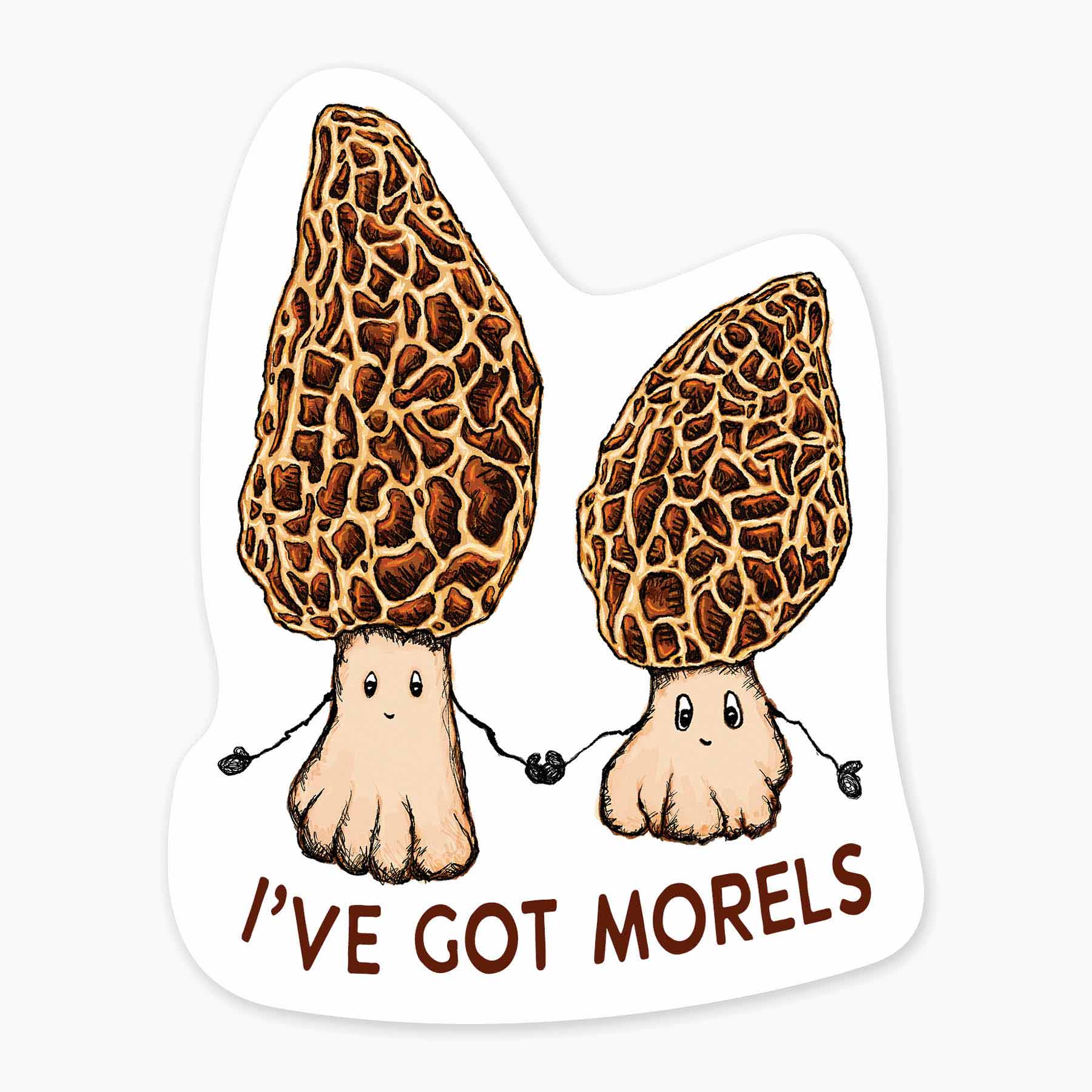 Morels - 3" Art Sticker – Jollifrogs